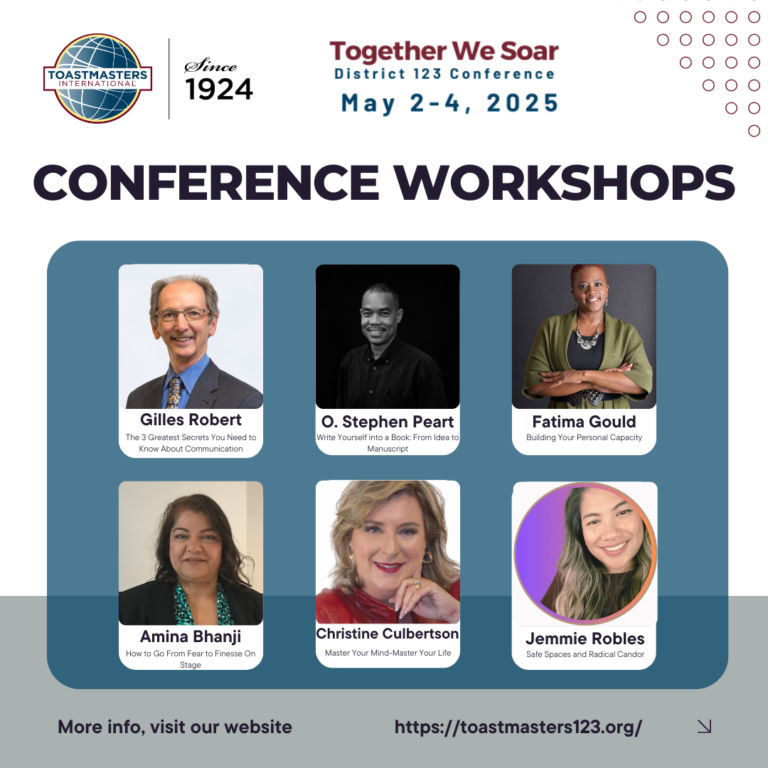 Spring Conference 2025 - Toastmasters District 123