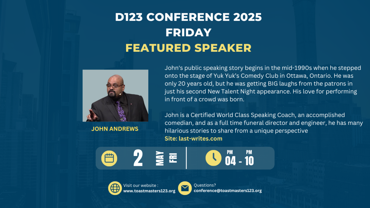 Annual Conference 2025 - Toastmasters District 123