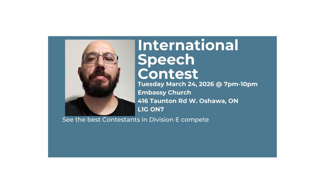 Division E International Speech Contest - Toastmasters District 123
